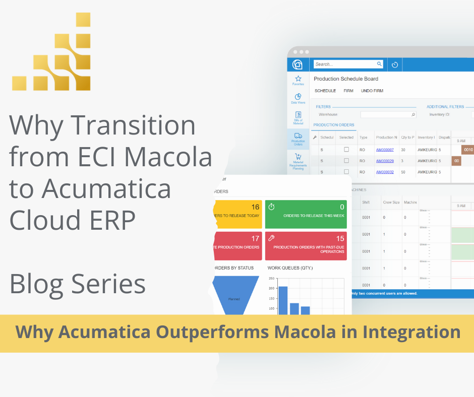 Why Acumatica Outperforms Macola in Integration